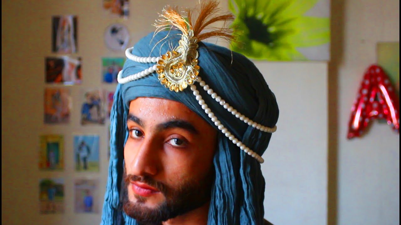 How to tie a Balochi Traditional Turban Balochi Decorative pagg | Amaan ...