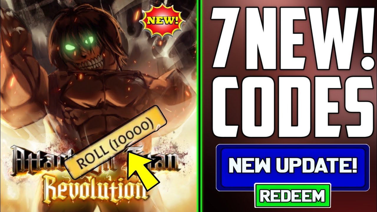 ALL NEW! ATTACK ON TITAN REVOLUTION ROBLOX CODES 2024 - ATTACK ON TITAN ...