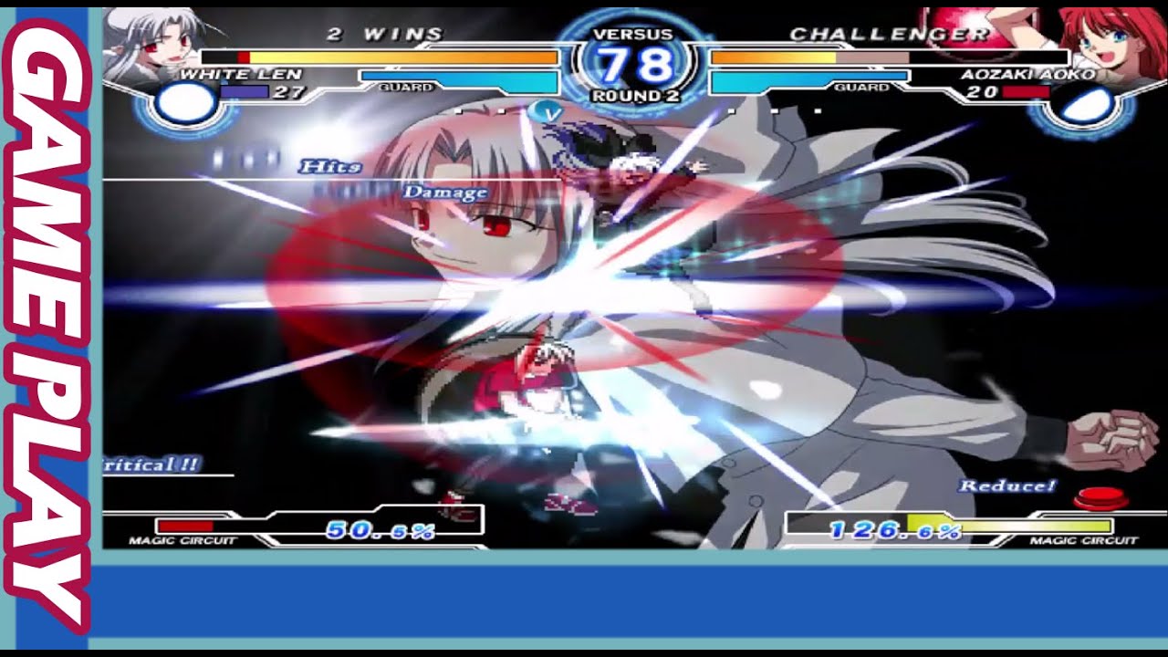083 MBAACC WHITE LEN (F Moon) vs AOKO (H Moon) - YouTube