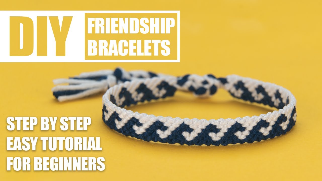Waves Ocean Beach | Friendship Bracelets Step by Step Tutorial | Easy ...