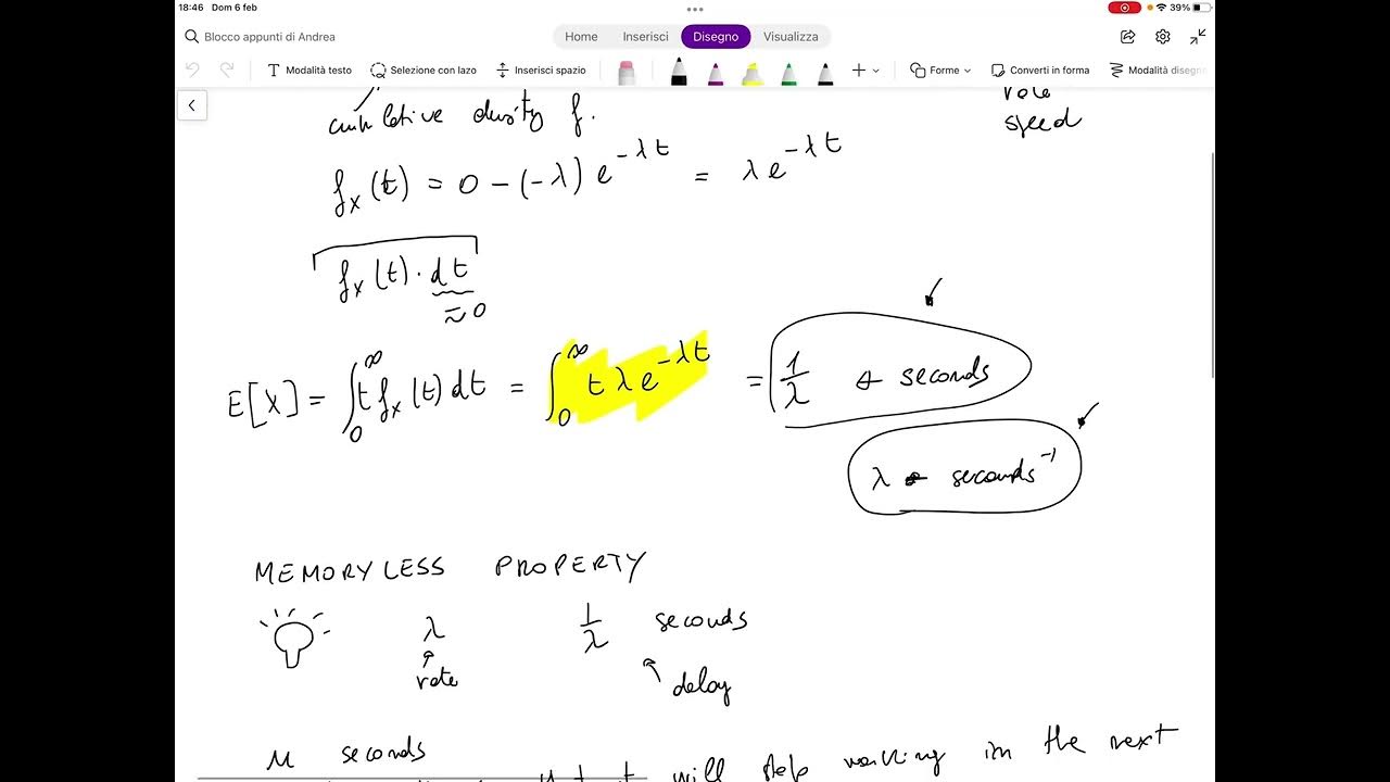 Exponential random variables: memoryless property - YouTube