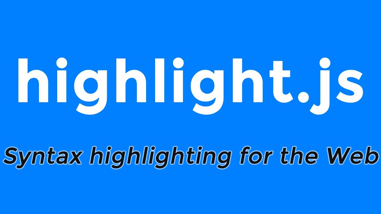 Colorear código para dar una mejor presentación con highlight js - YouTube