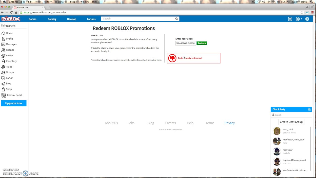 twitch code :ROBLOX Expired - YouTube