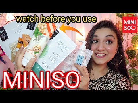 MINISO Skin Care Products *Honest Review*| MINISO Scrub, cleansing milk ...