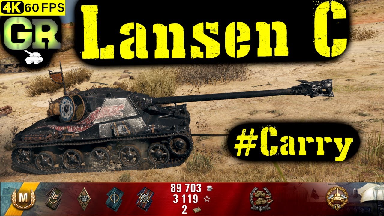 World of Tanks Lansen C Replay - 4 Kills 4.4K DMG(Patch 1.4.1) - YouTube