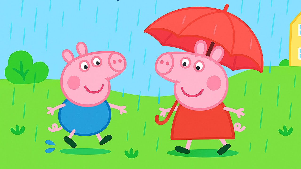 ☂️ Peppa Pig and the Umbrella of Sharing! 🐷💧 | Peppa Pig Funny ...