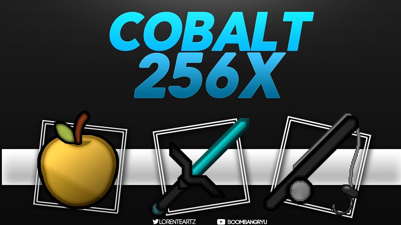 Minecraft PvP Resource Pack - Cobalt Blue/Red x256 - UHC/Kohi - YouTube