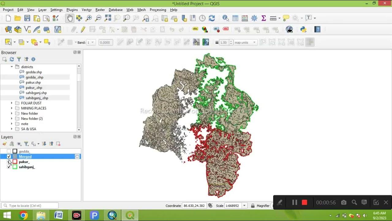 Merging Multiple Vector Layers using Q.GIS !!! - YouTube