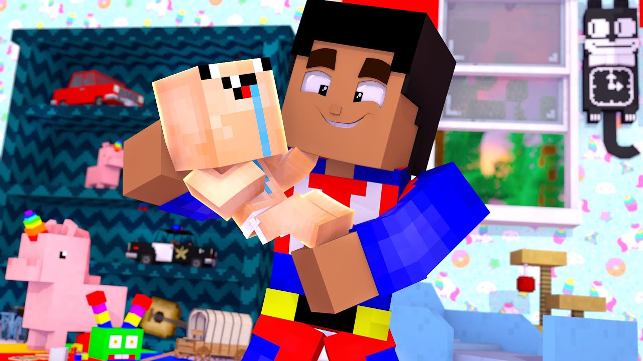 CUIDO A UN BEBÉ DURANTE 24 HORAS EN MINECRAFT TROLL 😱 - YouTube