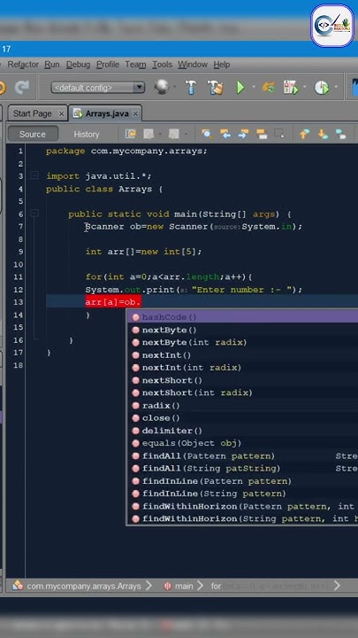 Sum of array elements in Java | Array in java | Sum of array in java #shorts #java # ...