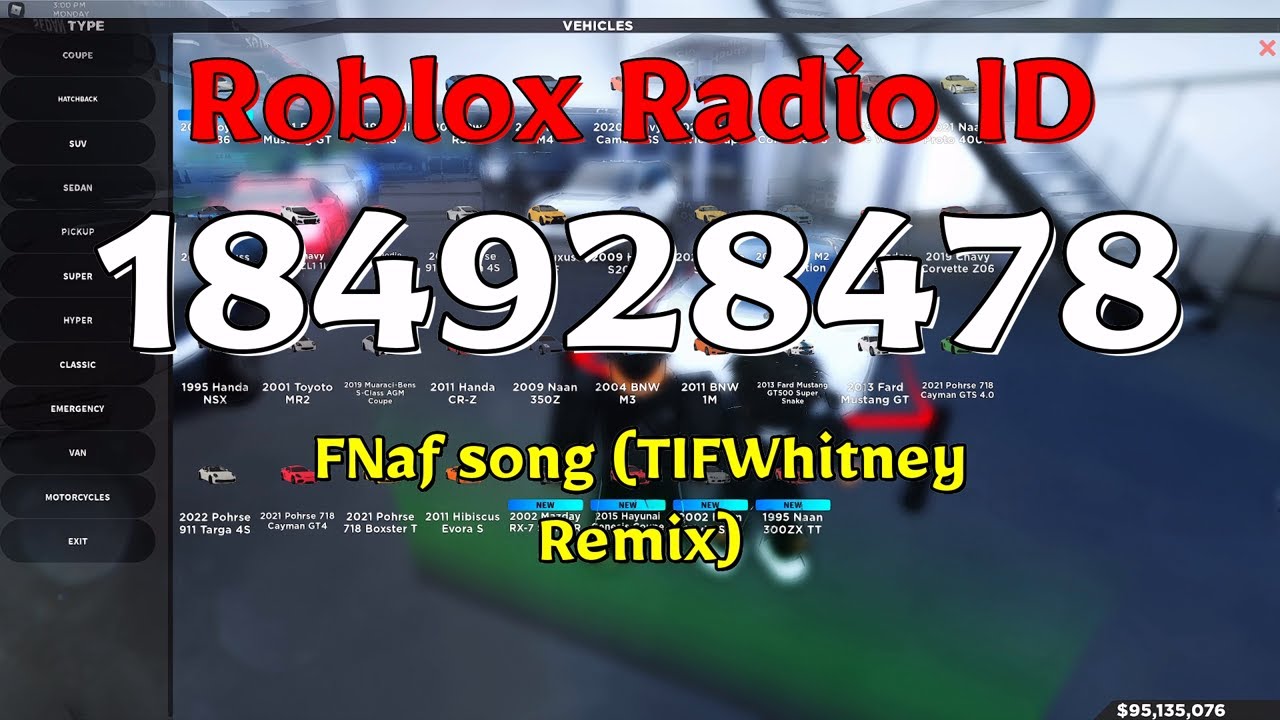 FNaf Song (TIFWhitney Remix) Roblox ID - YouTube