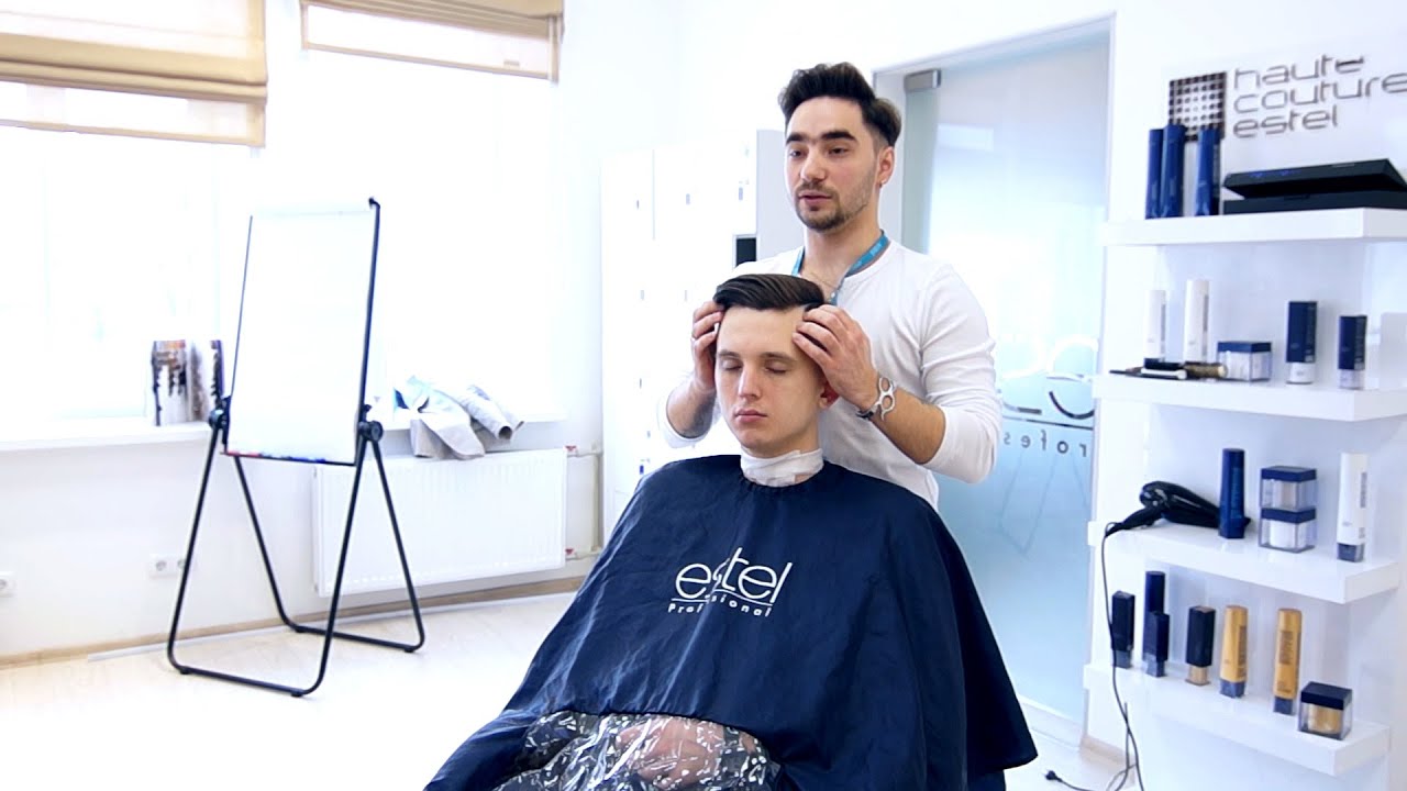 Estel - Классическая мужская стрижка - YouTube