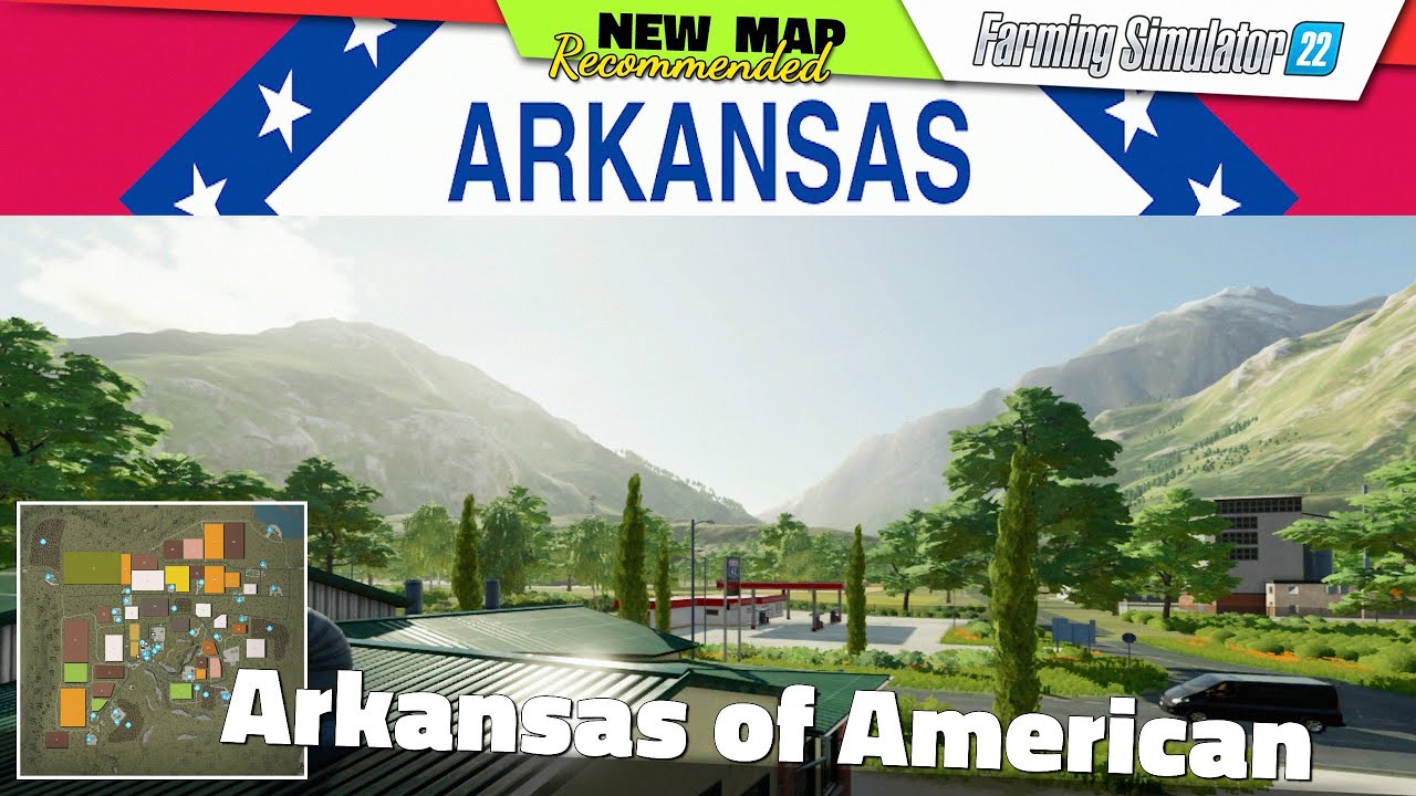 FS22 | NEW MAP "Arkansas of American" - Farming Simulator 22 New Map ...