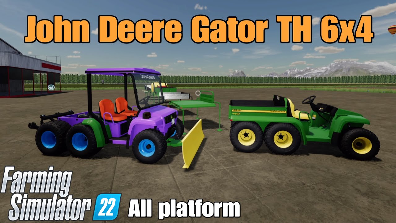 John Deere Gator TH 6x4 / FS22 mod for all platforms - YouTube