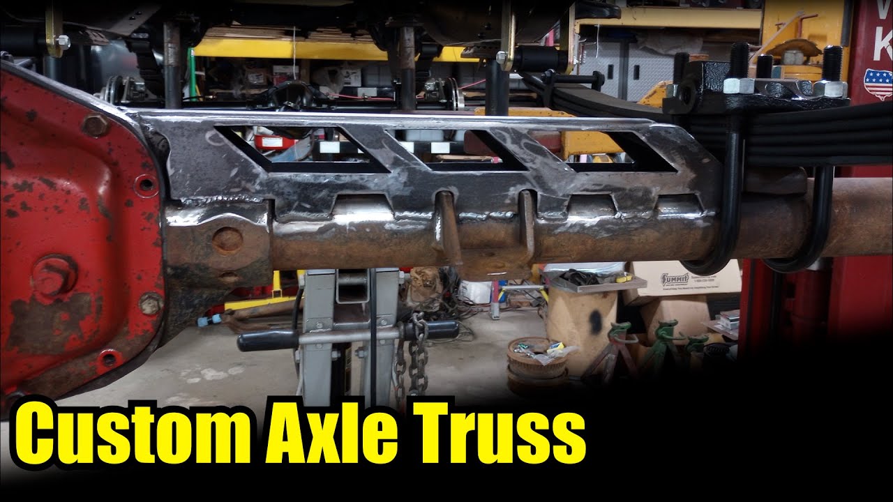 80 Chevy Silverado Front Axle Truss Build Dana 44 - YouTube