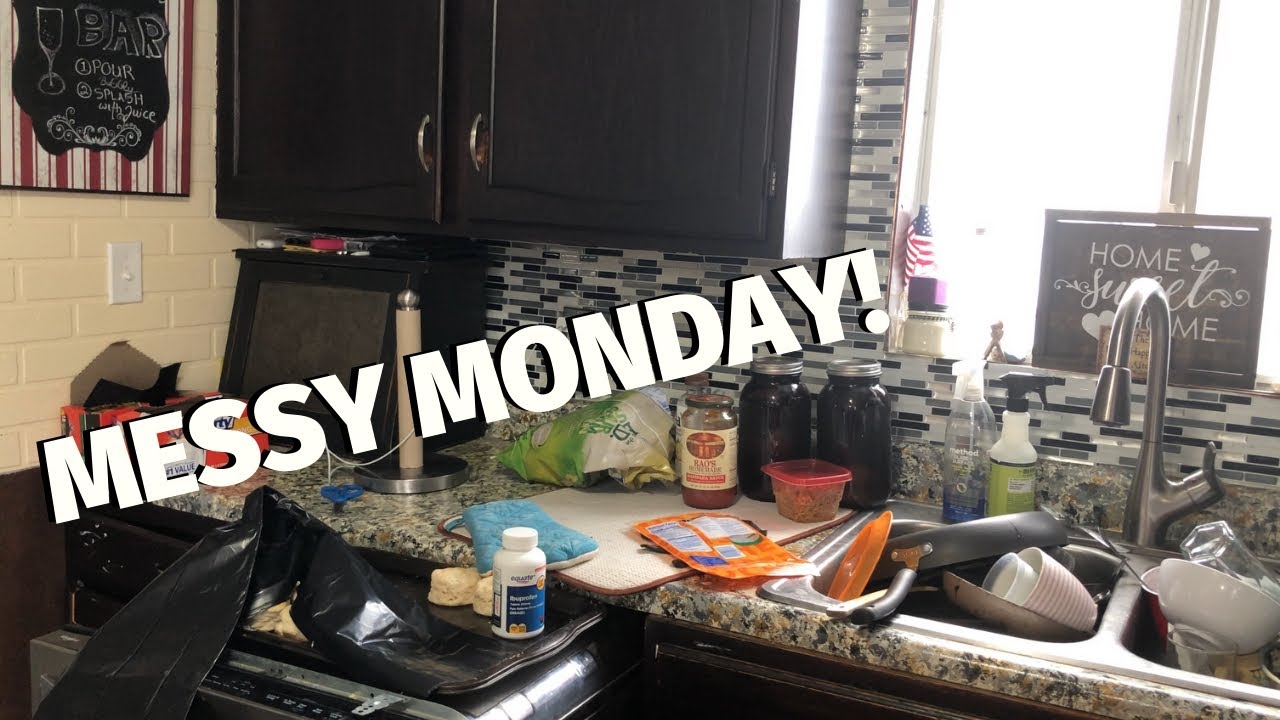 MESSY MONDAY | Complete disaster kitchen cleanup! - YouTube