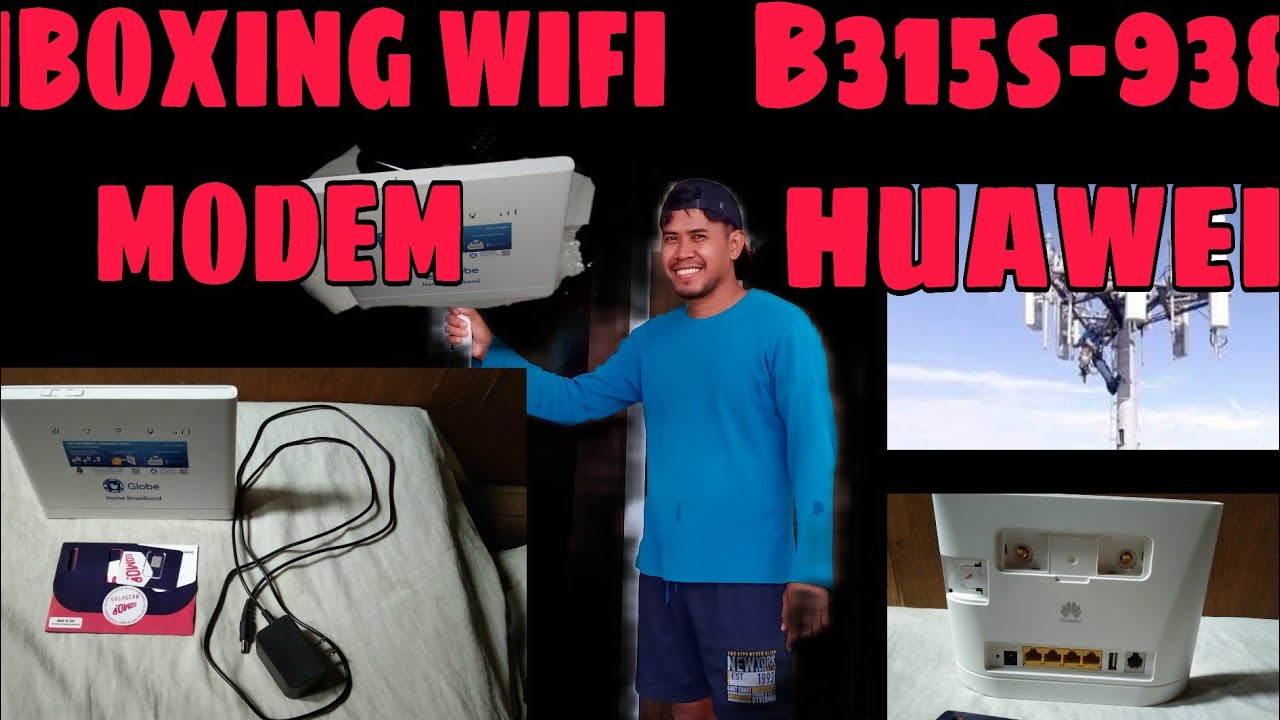 UNBOXING 4G ROUTER HUAWEI B315s-938,SET-UP AND SPEED TEST - YouTube