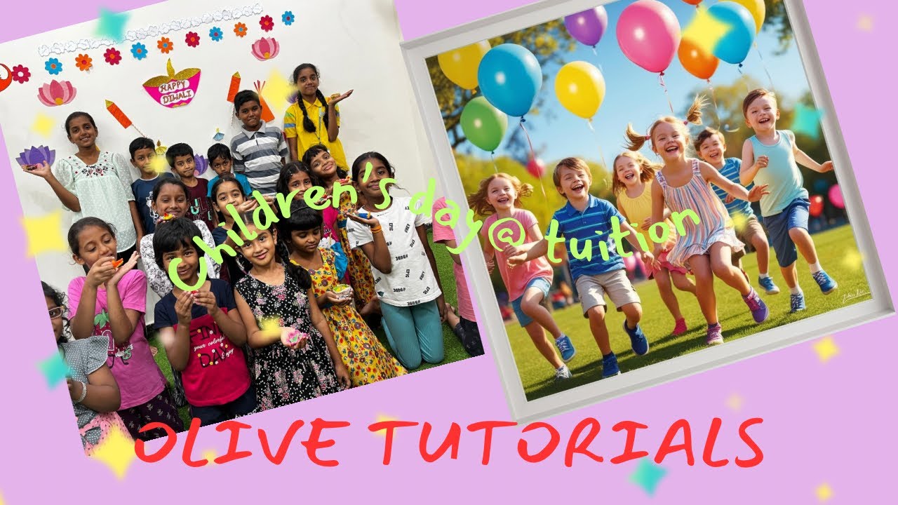 Children’s day masthi@ Olive tutorials#little #kidslearning #littlegems ...