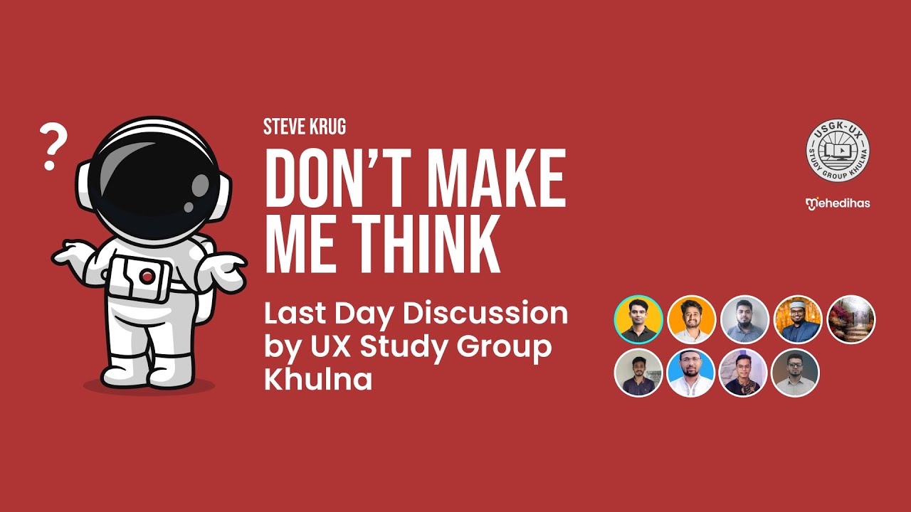 Don't make me think Last day discussion in Bangla | Khulna UX Study ...