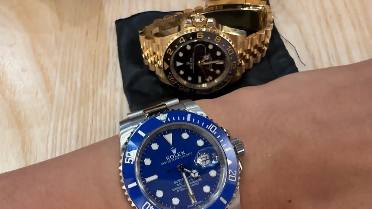 快講幾句，奢侈品的選擇：「金錶殼金鏈帶的貴金屬奢華運動錶- Rolex Gmt master 126178 & Submariner ...