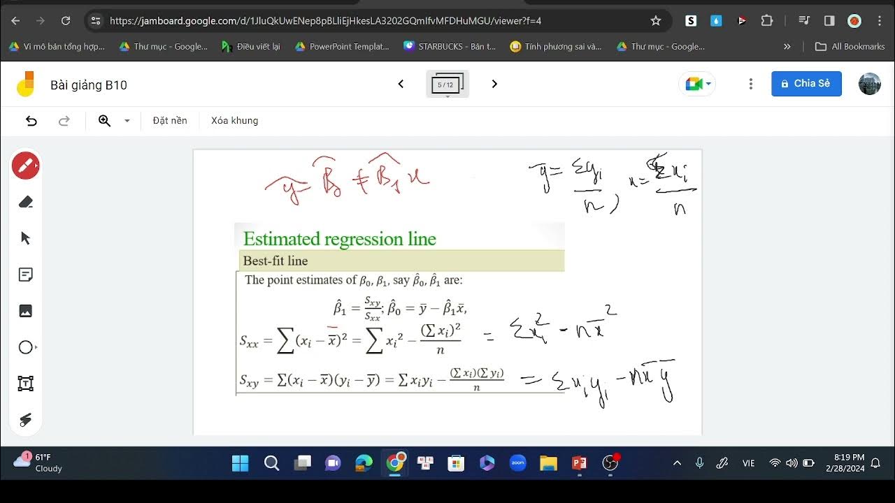 Buổi 10 MAS291 C11 Simple linear Regression - YouTube