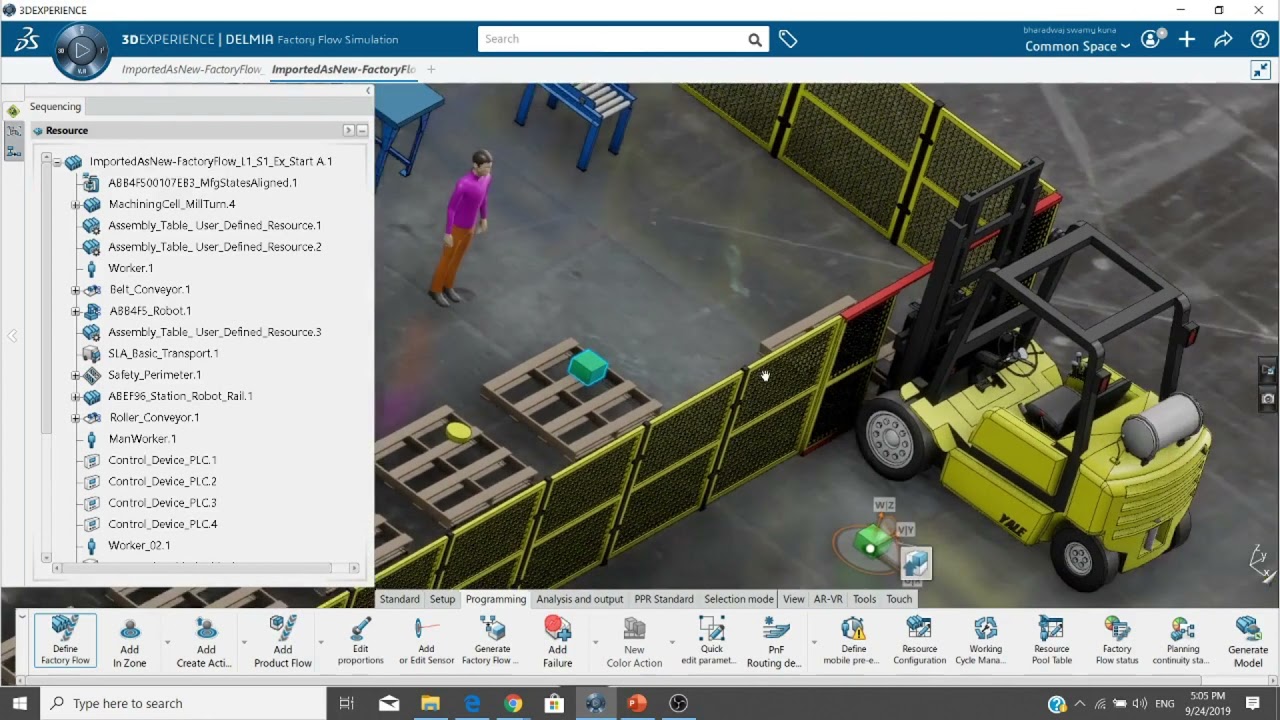 3DEXPERIENCE DELMIA - Factory Flow Simulation - YouTube
