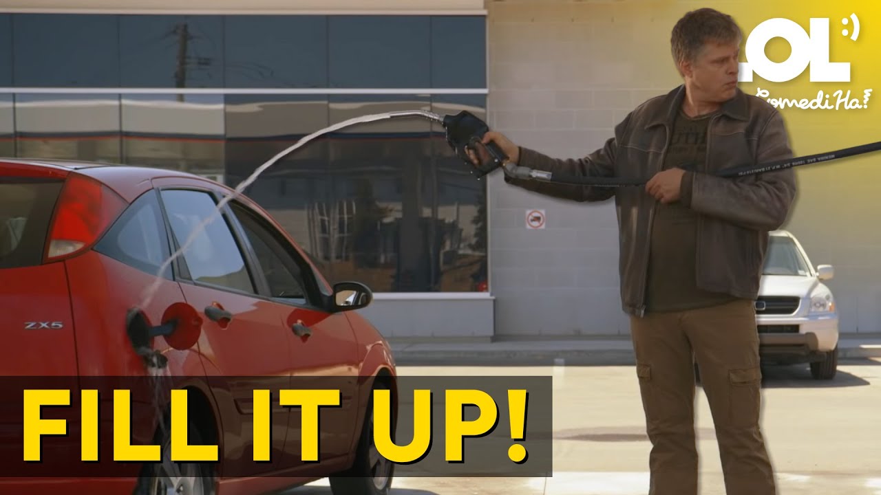 when you're A BIT TOO FAR to fill your car // LOL ComediHa! - YouTube