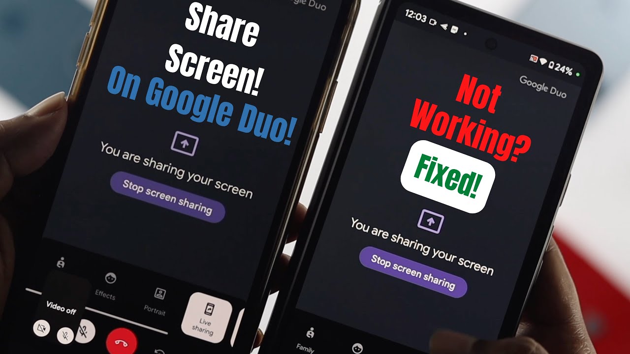Fixed: Google Duo Screen Share Not Working! - YouTube
