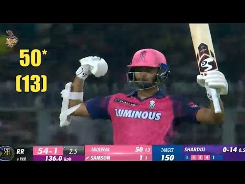 Yashasvi Jaiswal batting highlights || Jaiswal fastest fifty in ipl ...