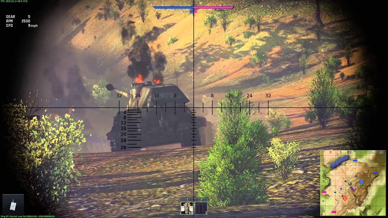 War Thunder Hit and kill cam insane Tiger 2 match - YouTube