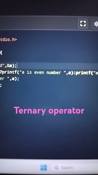 Ternary Operator In C Coding Coder Cprogramming Java Developer 👩‍💻