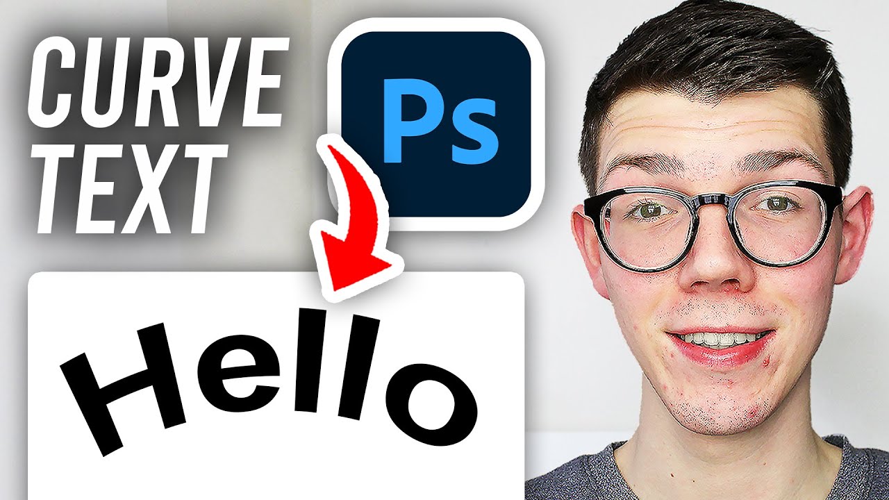 How To Curve & Bend Text In Photoshop - Full Guide - YouTube