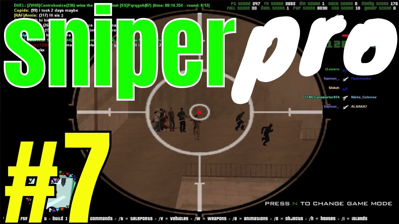 Sniper kills Pro! || GTA: SAMP (San Andreas Multi-Player) || #7 - YouTube