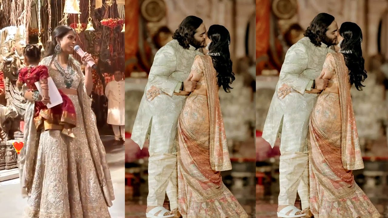 Isha Ambani Crying for Anant Ambani Kissing Radhika Merchant at ...