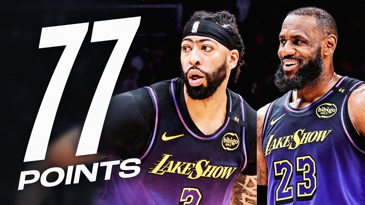 LeBron (39 PTS, 11 AST, & 10 REB) & AD (38 PTS) STUFF The Stat Sheet In ...