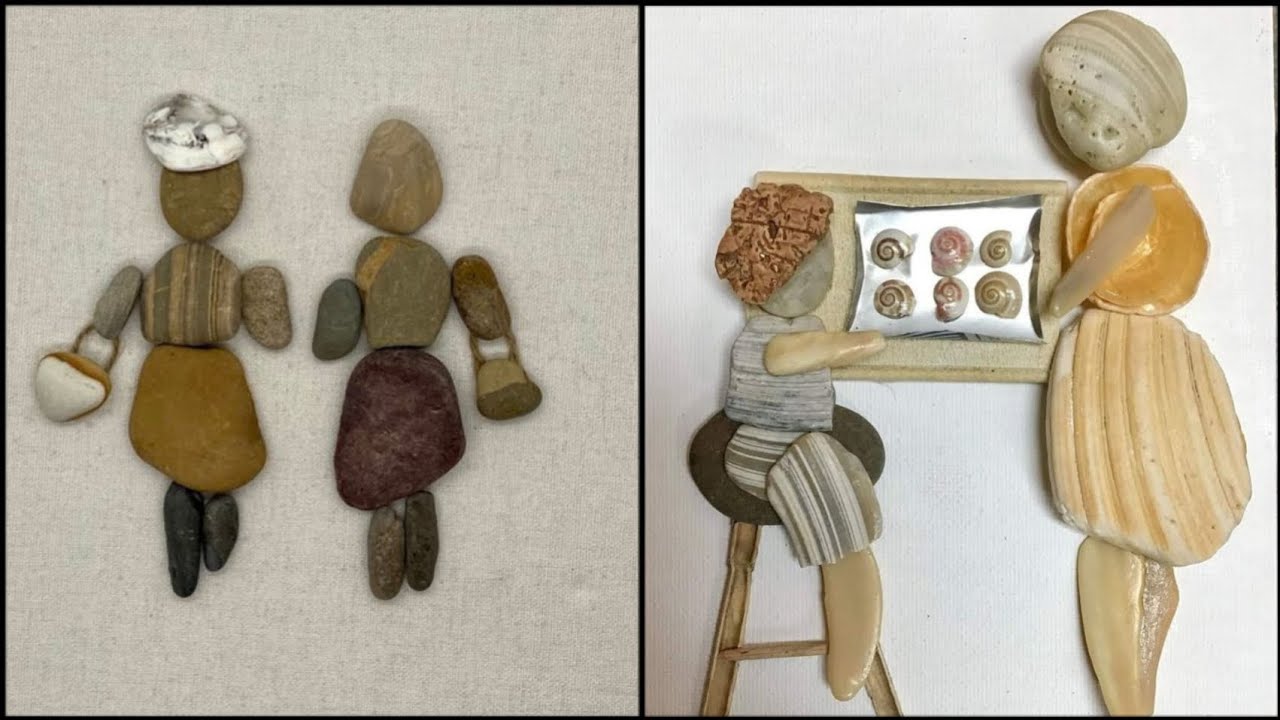 DIY best pebbles art for family||DIY best 25+pebbles art||rocks art ...