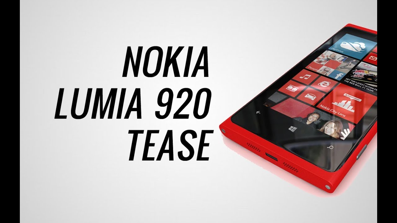 Red Nokia Lumia 920 Unboxing Tease - YouTube