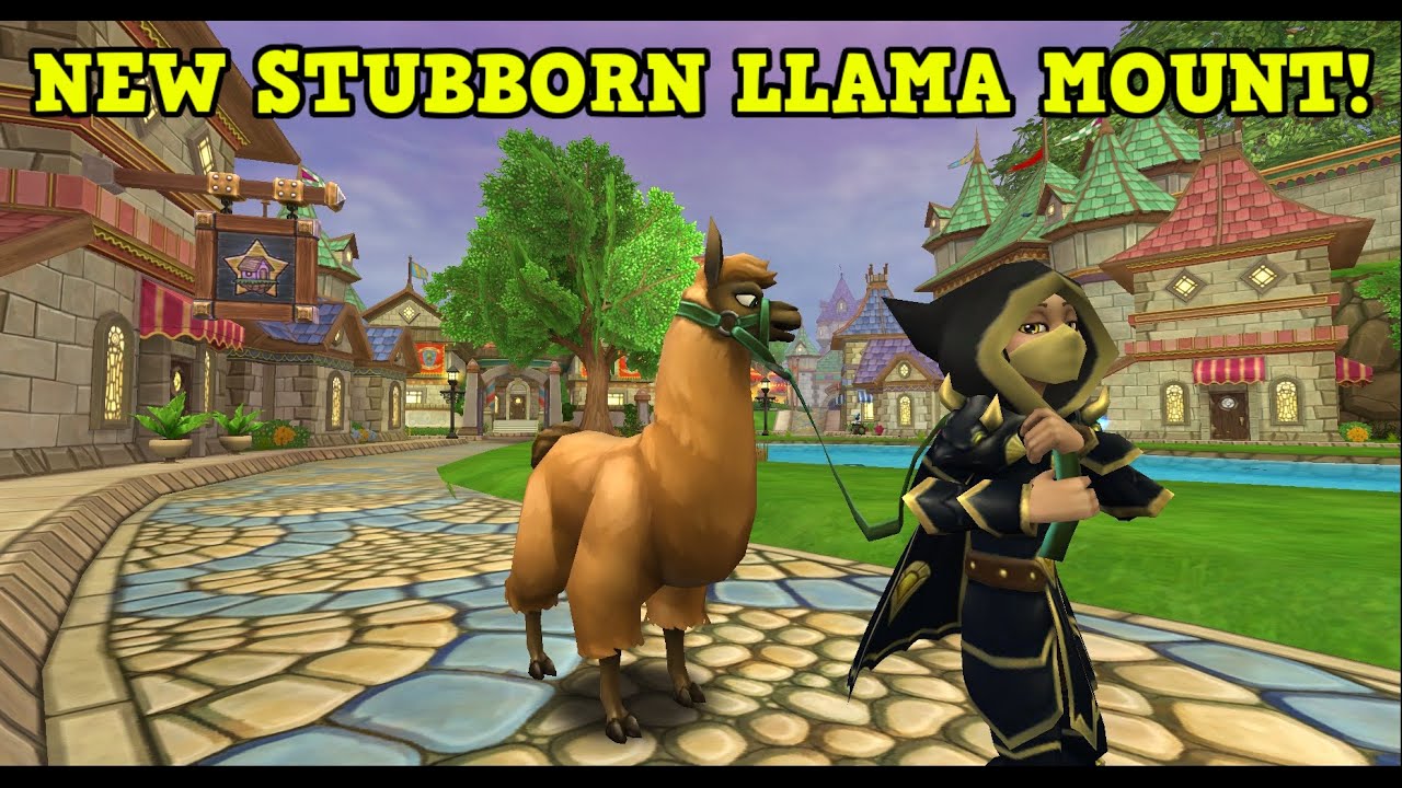 Wizard101 : NEW STUBBORN LLAMA MOUNT! - YouTube