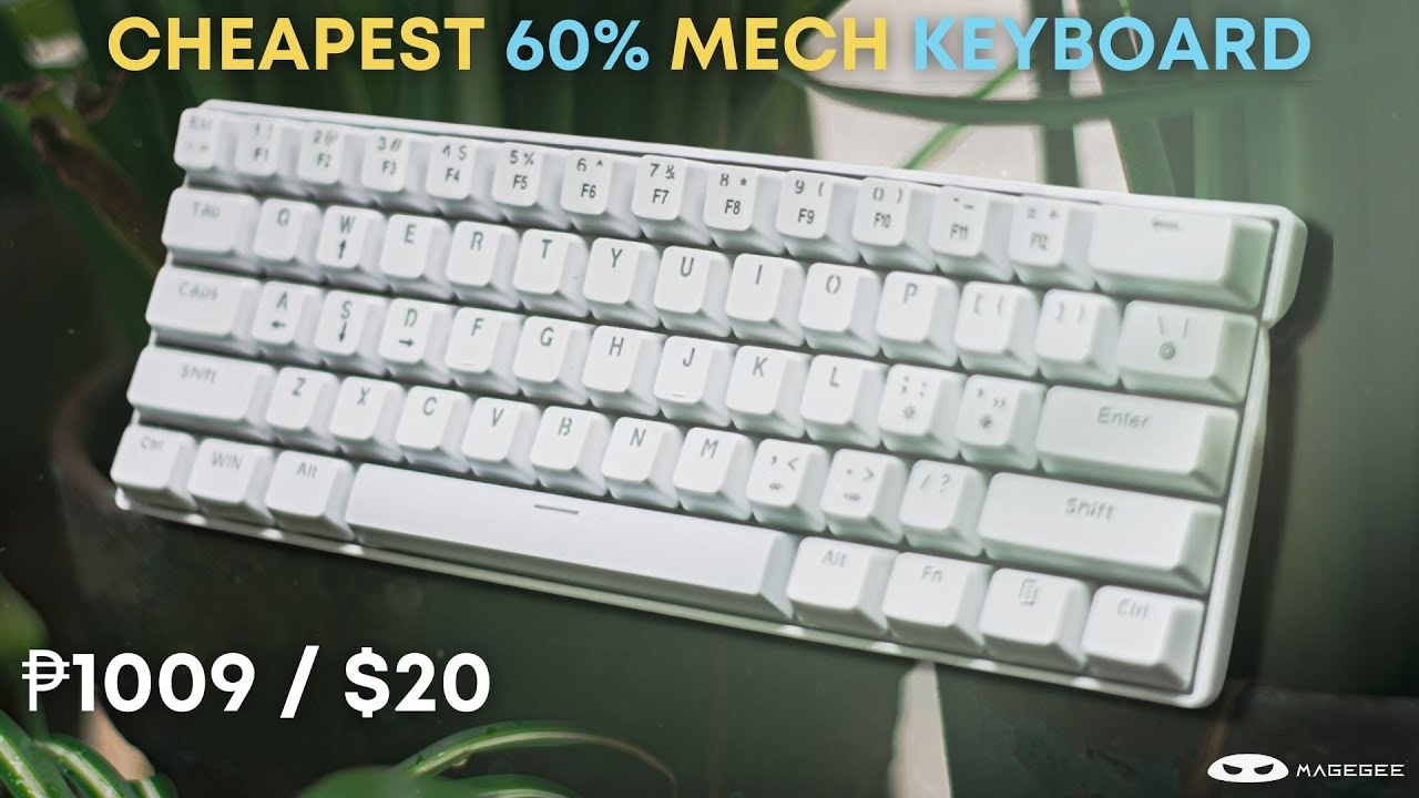 CHEAPEST 60% MECHANICAL KEYBOARD!!! | MageGee MK-Mini 60% | UNBOXING ...