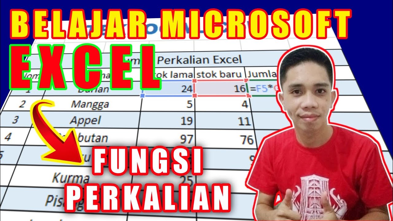 Cara Membuat Rumus Perkalian Di Excel - YouTube