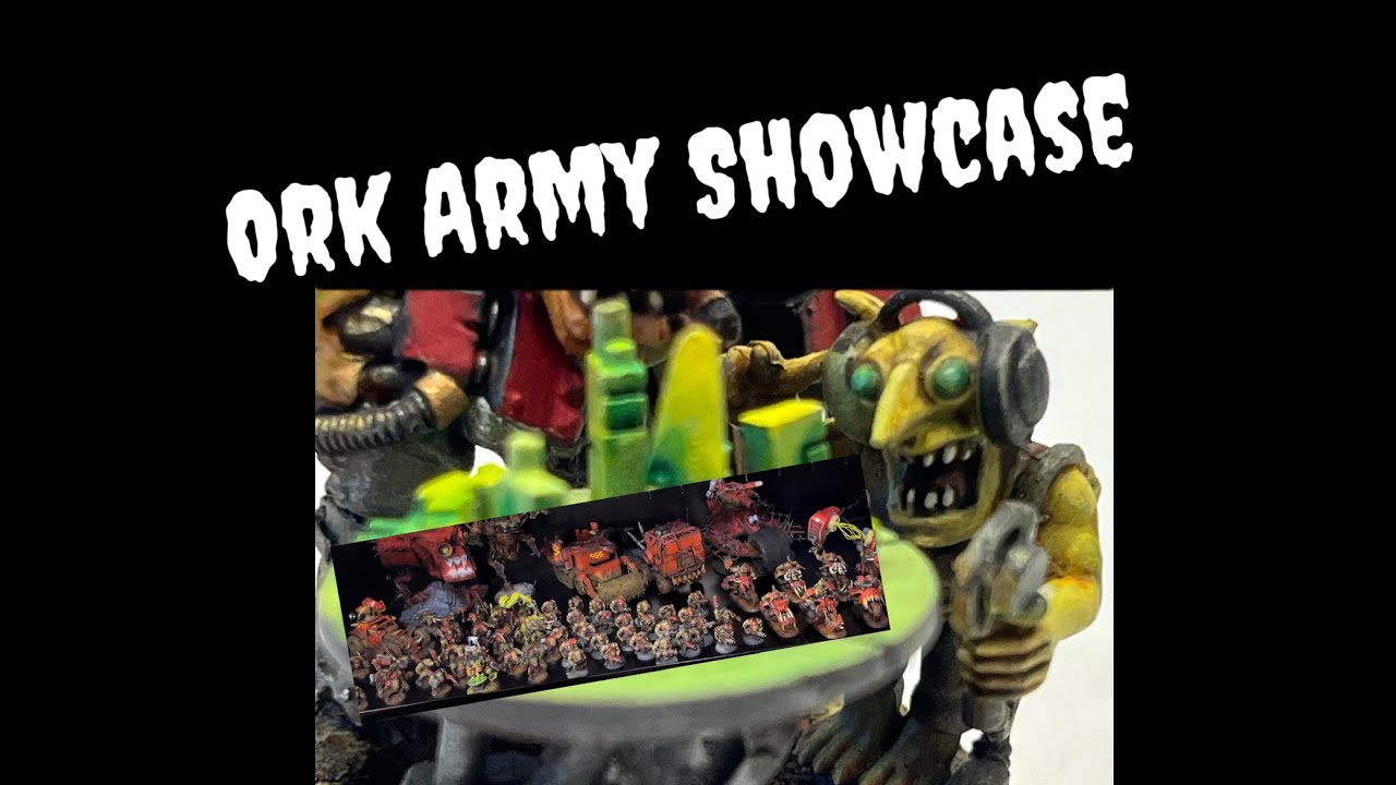 Warhammer 40k HEAVILY CONVERTED Ork Army Showcase - YouTube
