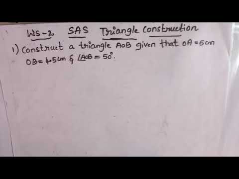 ch - 10 construction of triangles worksheet -2 (1st & 2nd main) SAS ...