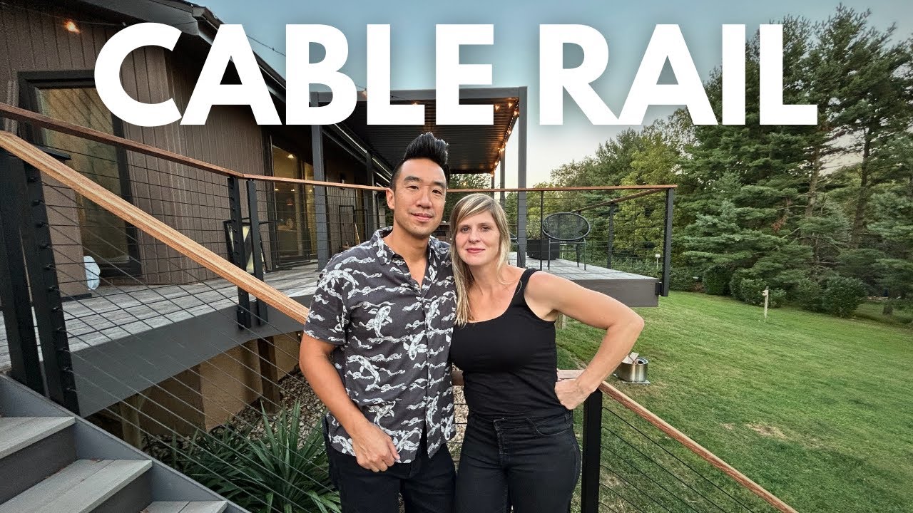 How to Install Cable Railing Yourself - DIY Home Improvement - YouTube