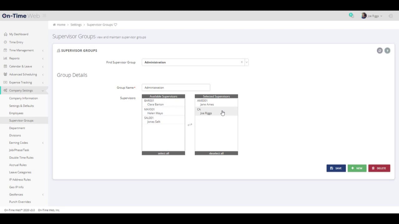 Setting Up Supervisor Groups - YouTube