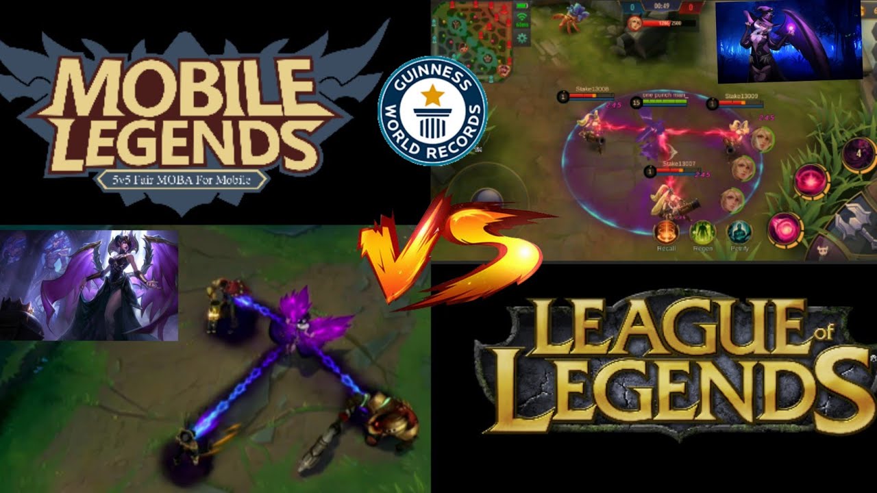 Mobile Legends Vs League of Legends Mobile Best comparison - YouTube