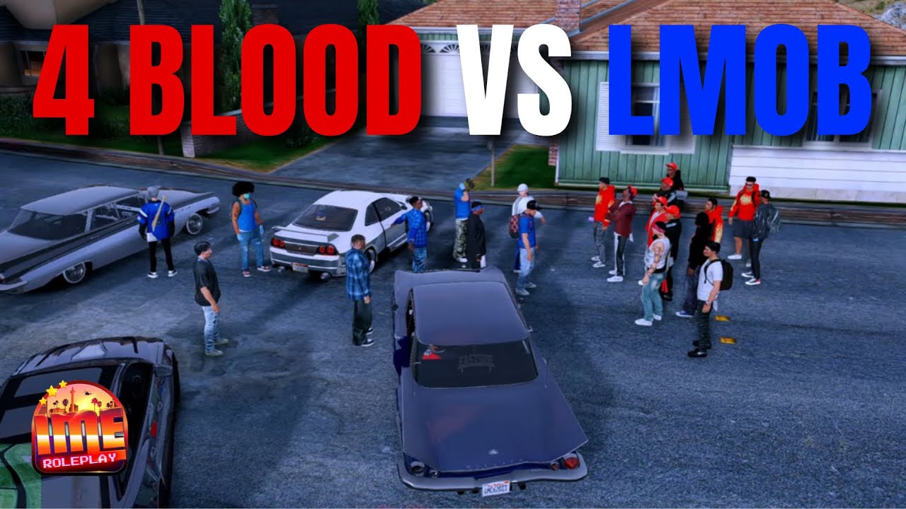 4 BLOOD DI BLAST DI HOOD !? 4 BLOOD VS LMOB #imerp #imeroleplay - YouTube