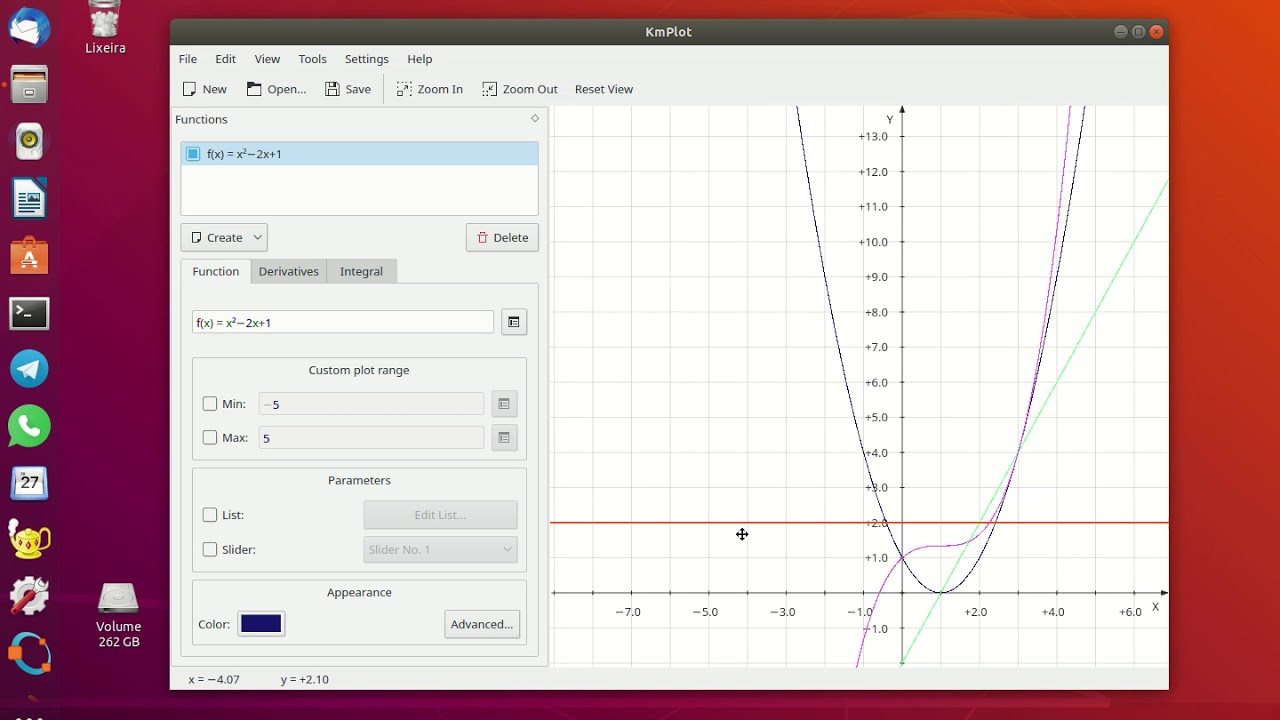 Programinhas matemáticos do Linux! KMPlot! - YouTube