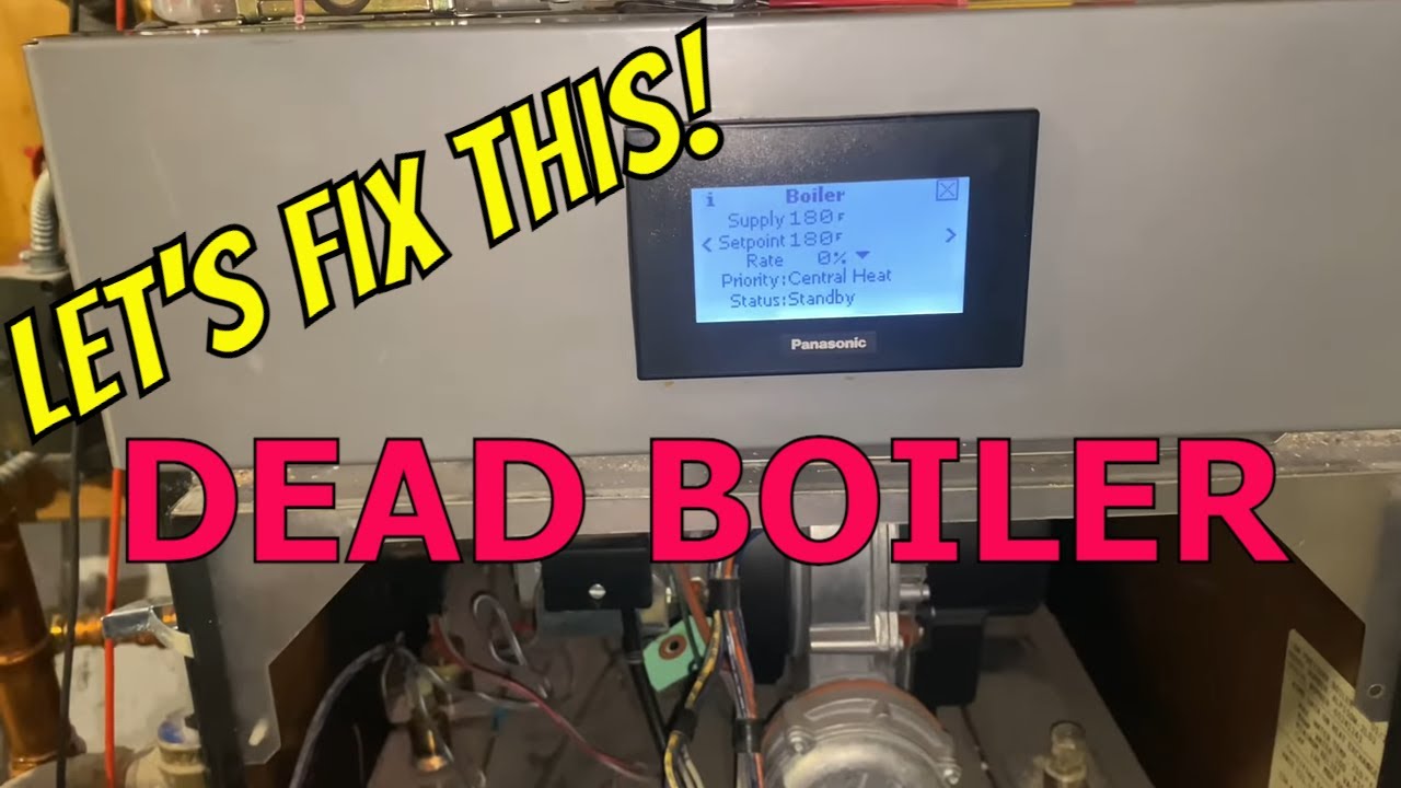 US Boiler Burnham Alpine Blank Screen & Burning Smell - YouTube