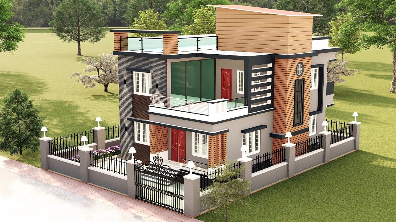 1.5 Storey Beautfull Home Design 5 BHK Home Design - YouTube