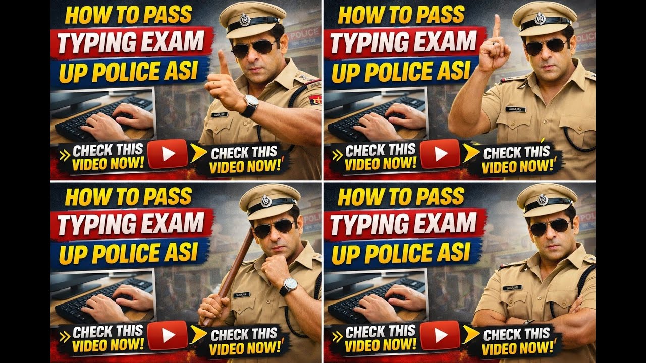 UP Police SI/ASI/Computer Operator English Typing pass on AR typing ...